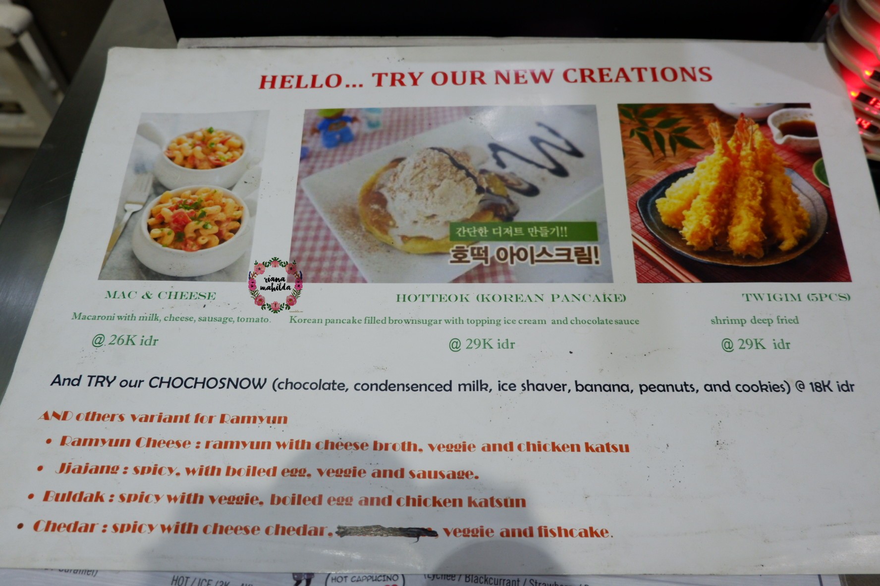 PRINCE CAFE : DISCOVER NEW MENU | Riana Mahilda | A long-life learner